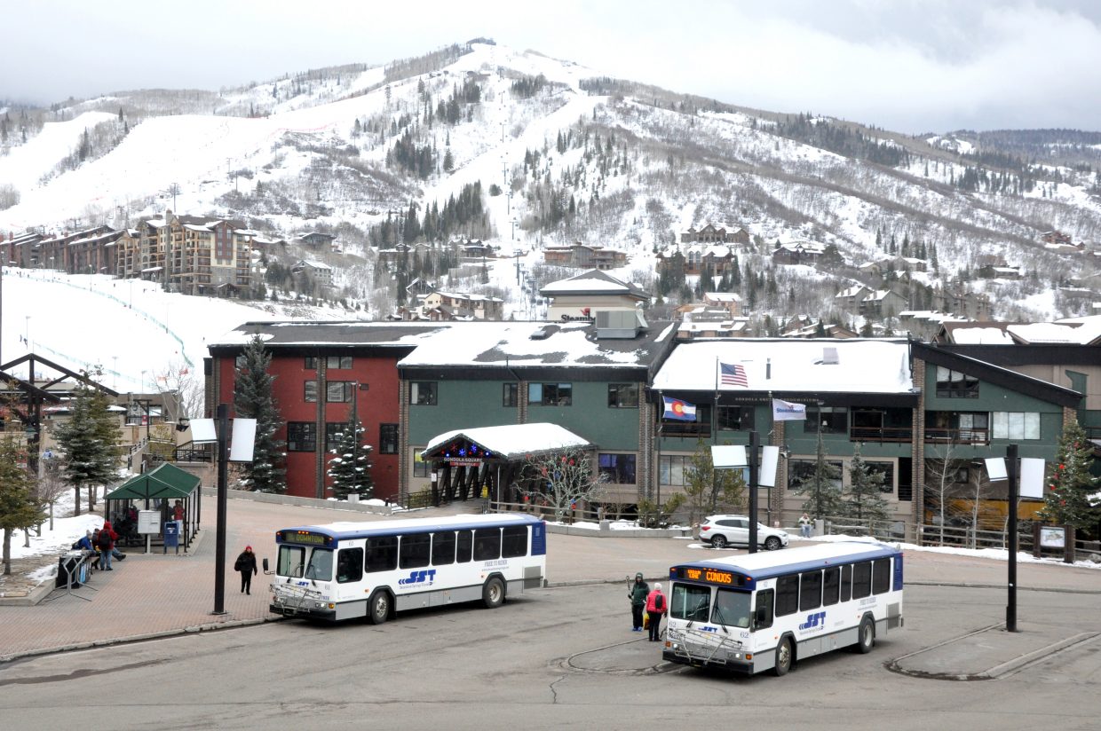 New layout for bus stops at Steamboat base area's Gondola Transit ...